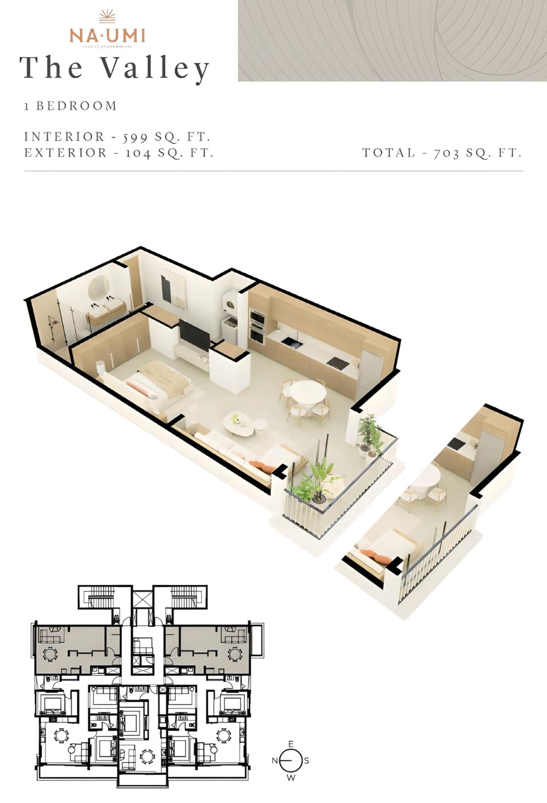 Na Umi The Valley Tower 4 - 1-1A South East - Flamingo Beach Realty ...